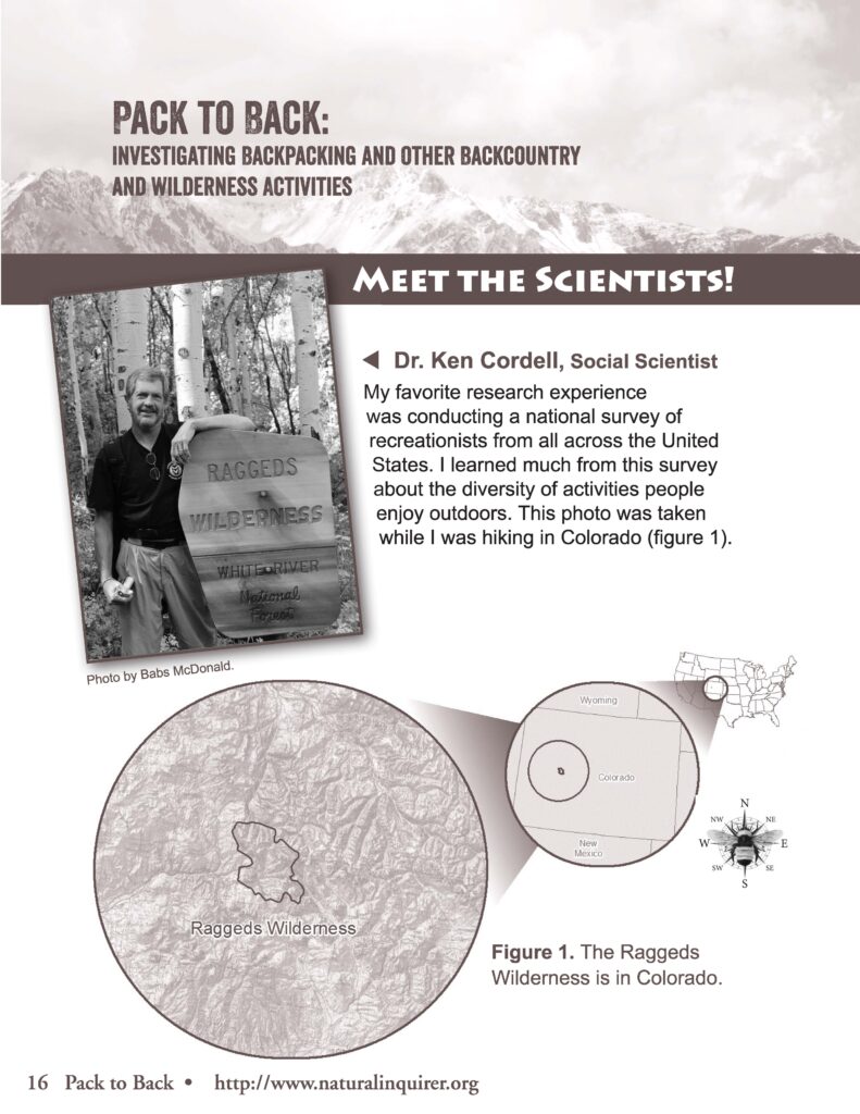 Lesson Plan - Wilderness 50 - Natural Inquirer