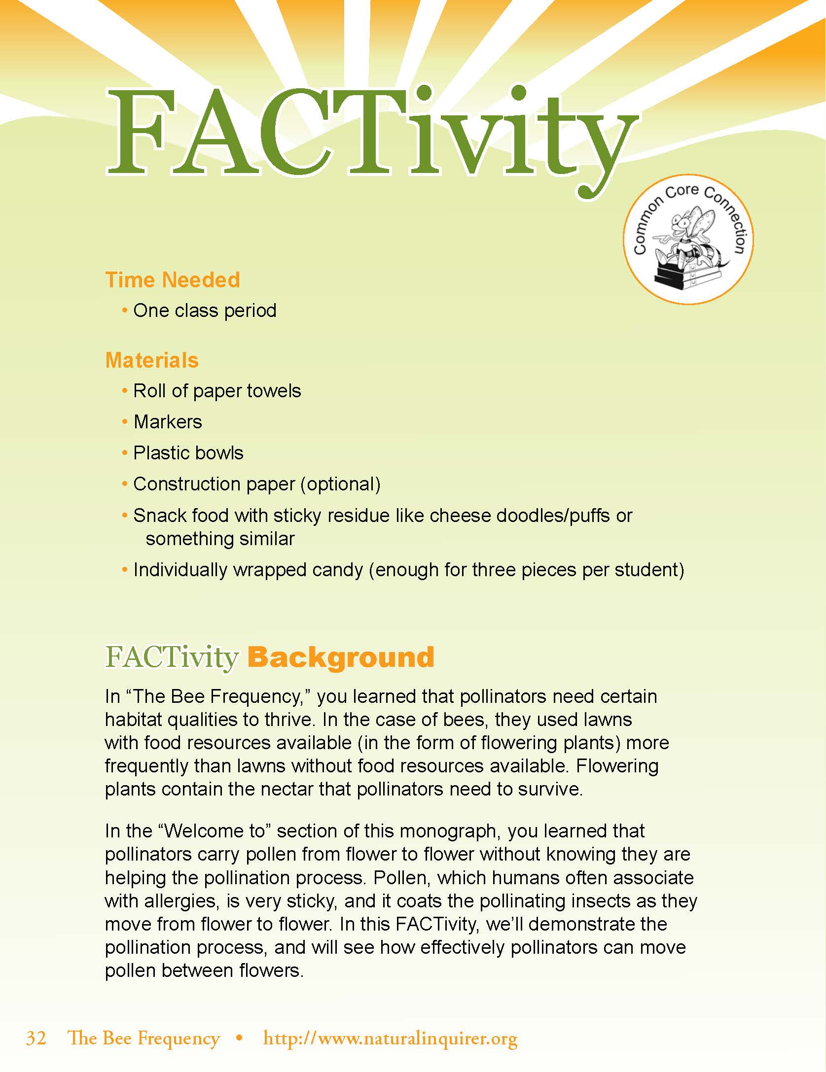 FACTivity - The Bee Frequency - Natural Inquirer